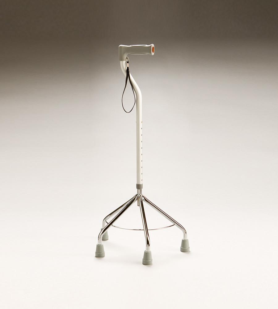 Quad Stick (Low Profile Offset Base) - Height Adjustable — Breeze Mobility