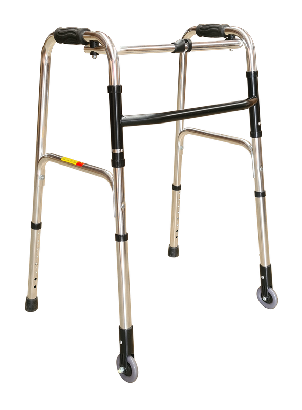 Folding Walking Frame with 3” Wheels - RWK306 — Breeze Mobility