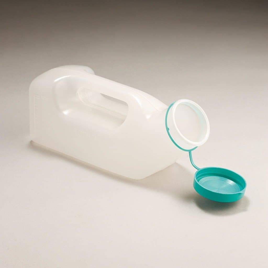 Care Quip - Male Urinal with Lid 3041 — Breeze Mobility